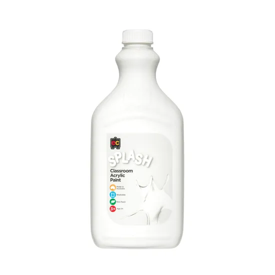Splash Acrylic Paint 2 L - Snowball White