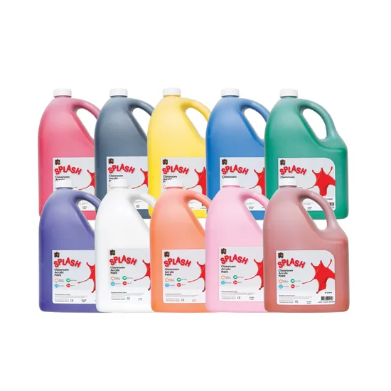 Splash Acrylic Paint 5 L - Set of 10