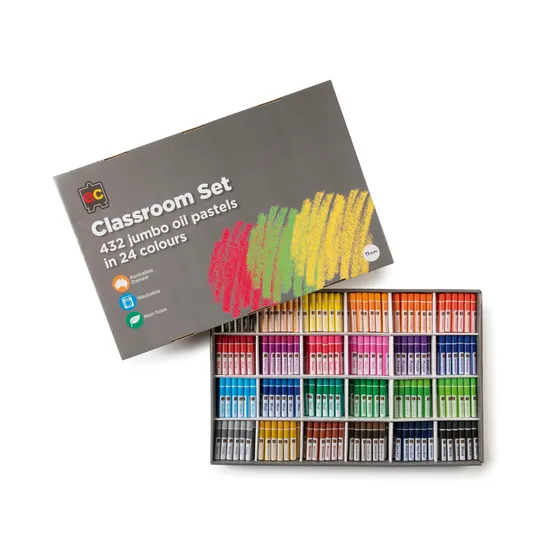Jumbo Oil Pastels Classroom Set - Box of 432