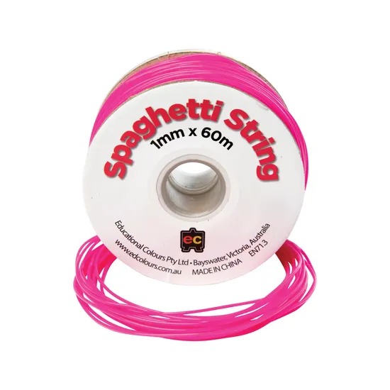 Spaghetti String 60 m - Fluoro Pink