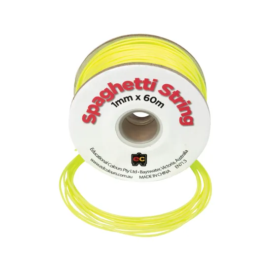 Spaghetti String 60 m - Fluoro Yellow