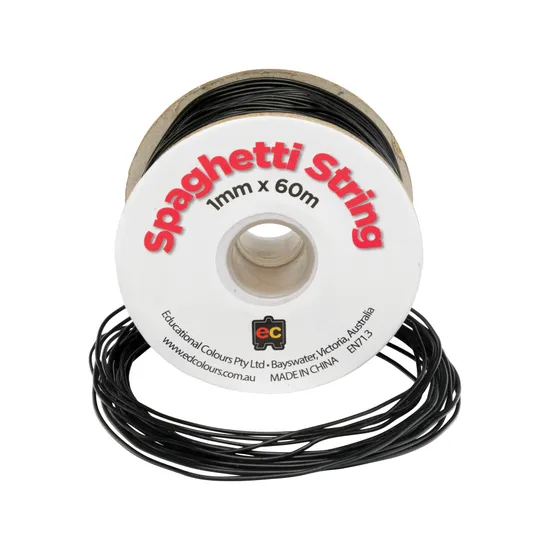 Spaghetti String 60 m - Black