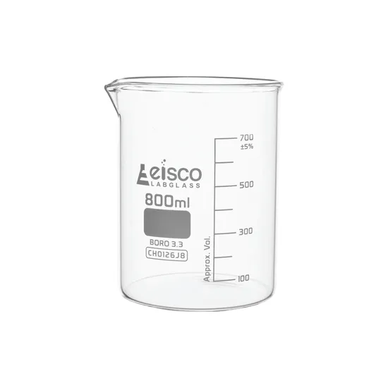 Borosilicate Beakers - 800 ml, Pack of 6