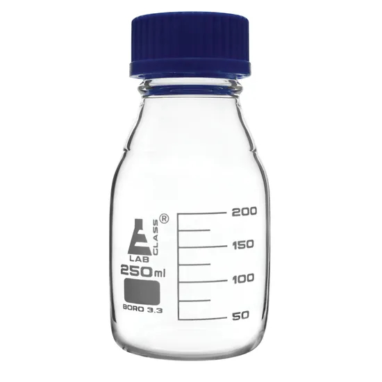 Clear Reagent Bottles - 250 ml, Pack of 10