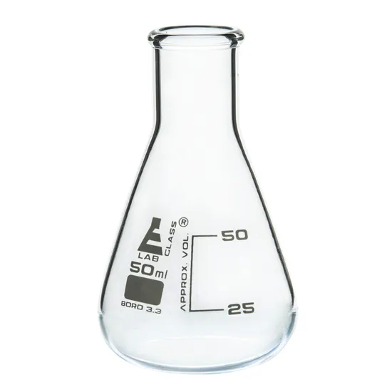 Erlenmeyer Flask - Glass, 50 ml, Pack of 12