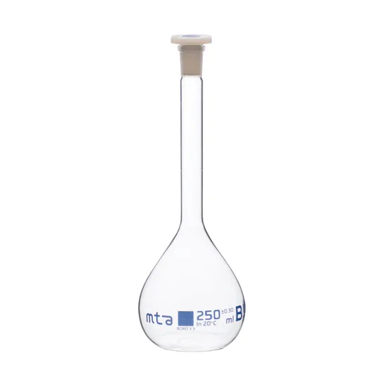 MTA Volumetric Flask - B Grade with Stopper, 250 ml, Pack of 2 - MTA ...