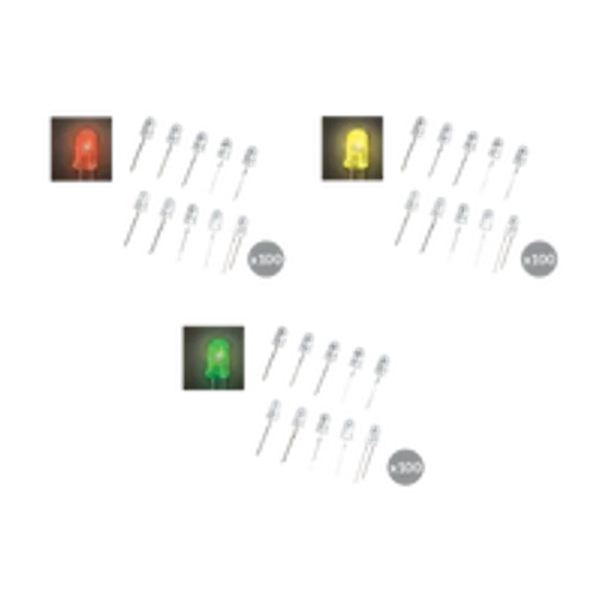 Flashing LED - Mixed Colour Set
