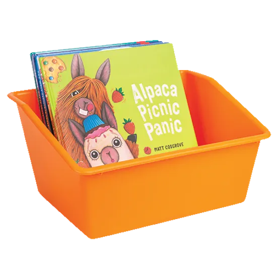Elizabeth Richards Book Bin Orange
