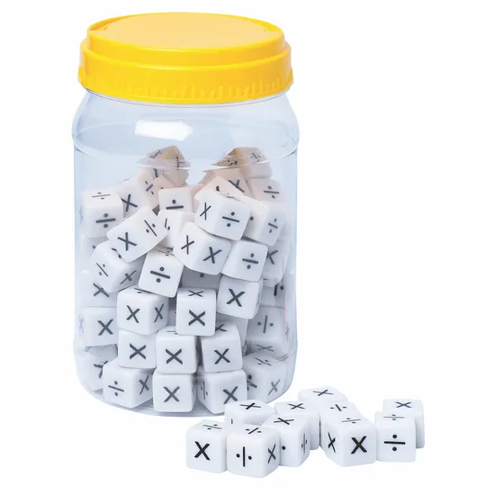 Operations Dice – Multiplication & Division, Set of 100 - MTA Catalogue