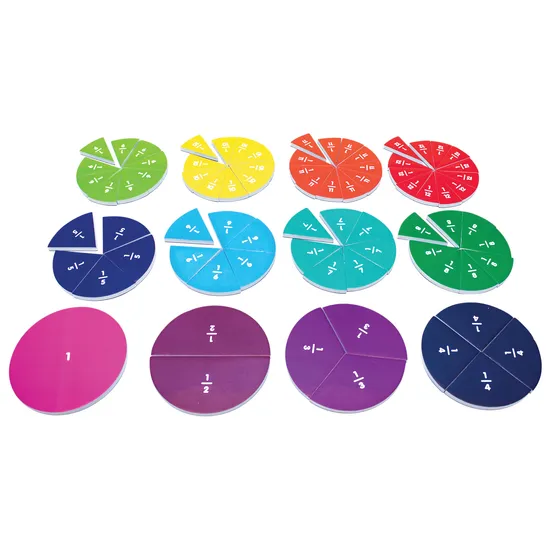 Fraction Segments – Visual Learning Tools, Set of Pieces