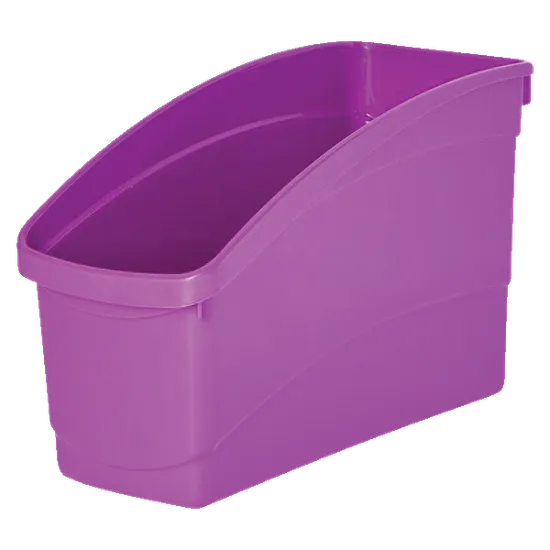 Elizabeth Richards Plastic Book and Storage Tub Purple