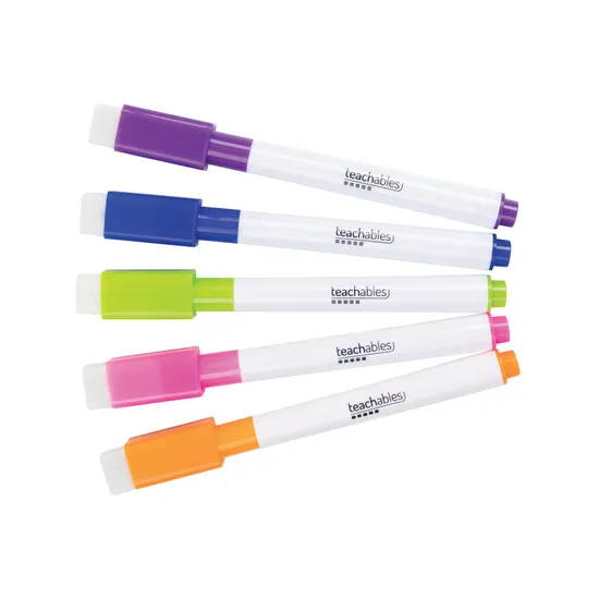 Teachables Write N Wipe Pens Assorted – Pack of 5