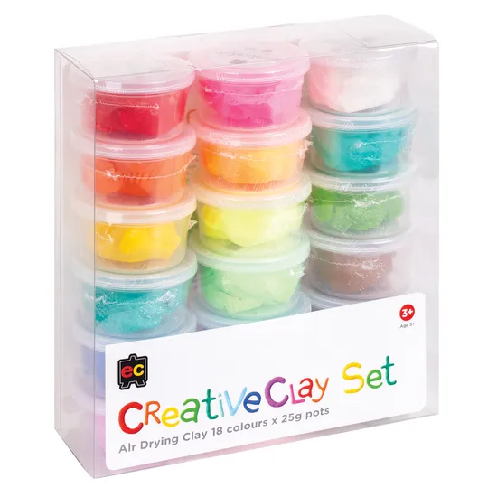 Creative Air Dry Clay Assorted 25 g - Pack of 18