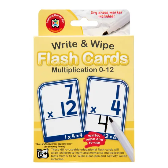 Write & Wipe Flash Cards – Multiplication