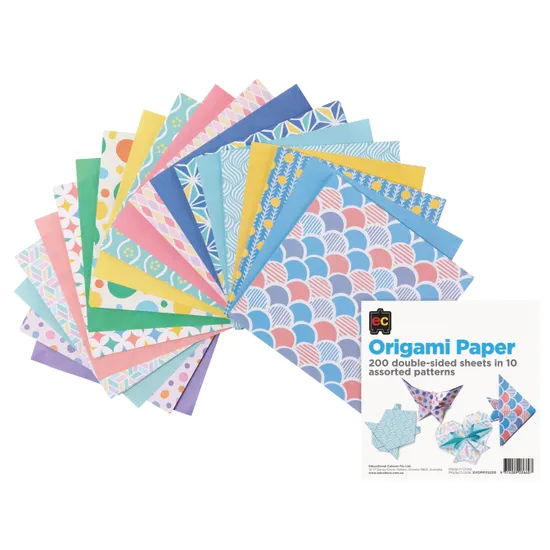 Origami Patterned Paper 15 cm² - Pack of 200