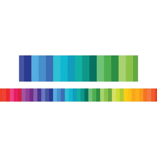 Rainbow Stripes Border – Pack of 12