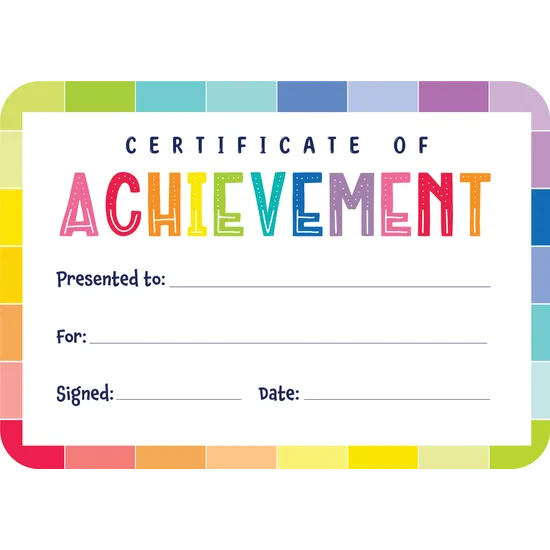 Giggle & Grow Achievement Certificates – Pack of 30