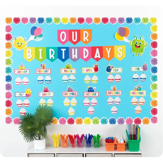 Giggle & Grow Birthday Bulletin Board Set - MTA Catalogue