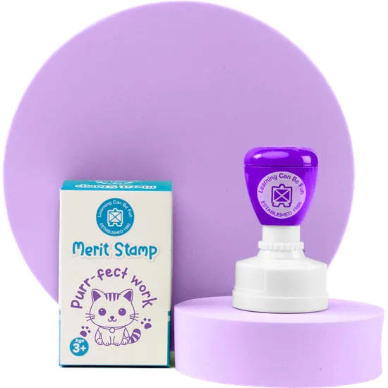 Purr-fect Work Merit Stamp