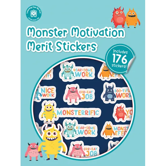 Monster Motivation Merit Sticker Book