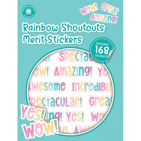 Rainbow Shoutouts Merit Sticker Book