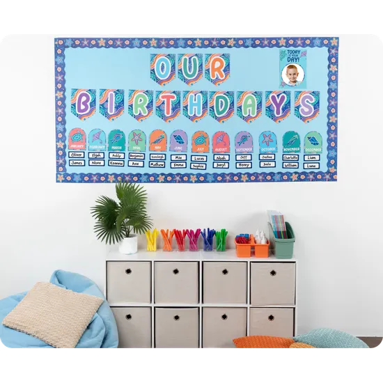 Ocean Country Birthday Bulletin Board Set