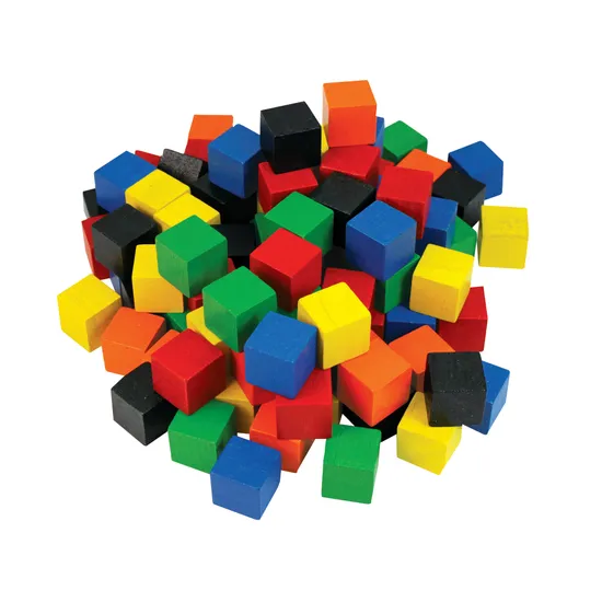 Teachables Wooden Counting Cubes – Maths Manipulatives, Set of 100