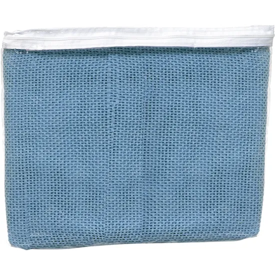 Cellular Blanket Single Bed Blue – 100% Cotton