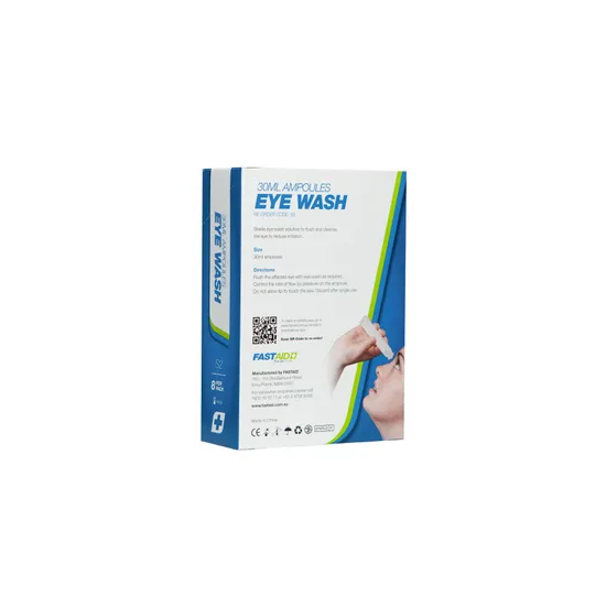Eye Wash Ampoules – 30 mL, Pack of 8