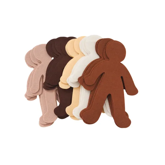 Felt People Multicultural - Pack of 30