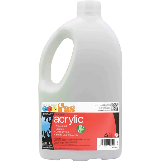 FAS Student Acrylic Paint 2 L - White
