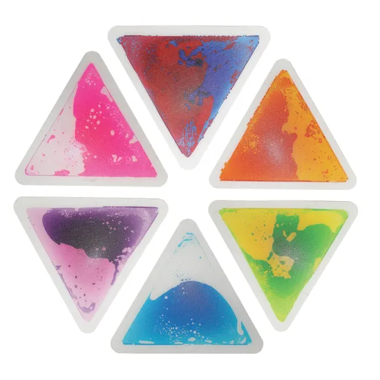 Sensory Liquid Floor Tiles - Triangle - Pack of 6