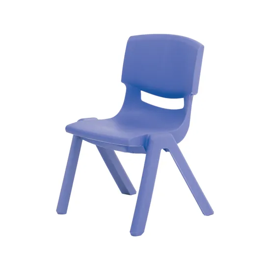 Ergerite Stackable Plastic Student Chair - Blue - 46 cm Seat Height