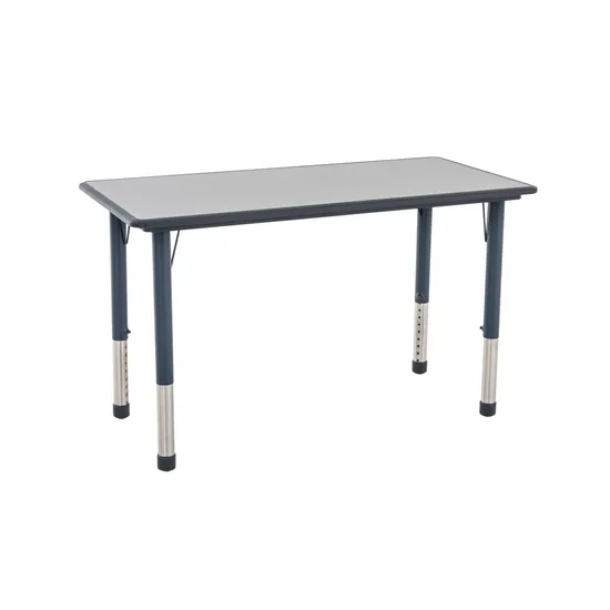 Ergerite Adjustable Height Rectangular Table - Grey - 40-60 (H) cm