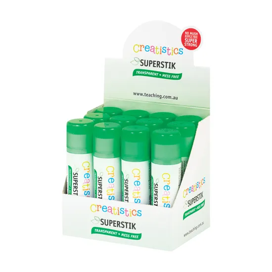 Creatistics Superstik Glue Sticks 25 g – Pack of 12