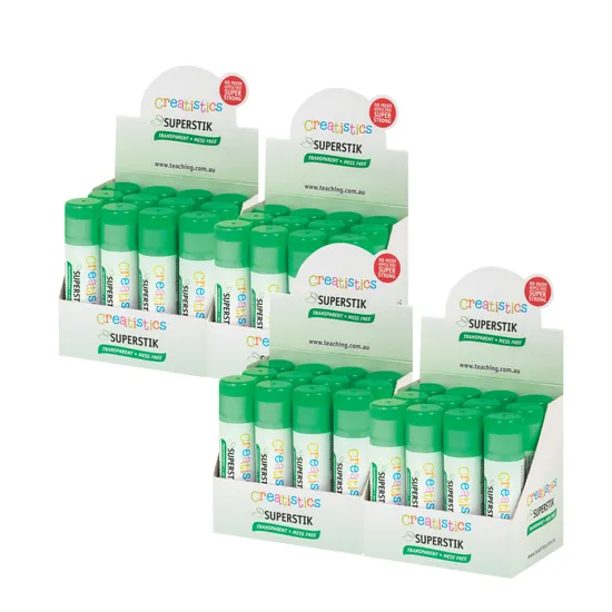 Creatistics Superstik Glue Stick 25 g - Pack of 48