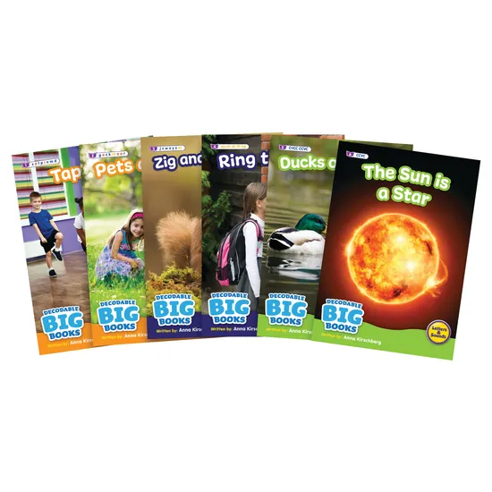 Decodable Big Books - Non-Fiction, Set of 6