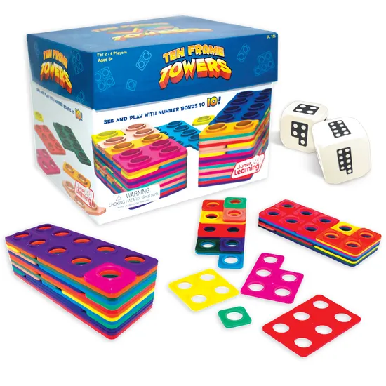 Ten Frame Towers – Counting & Place Value Activity