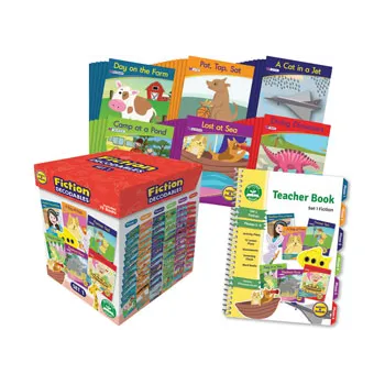 Decodable Readers Fiction Library + Teacher Book Set 1