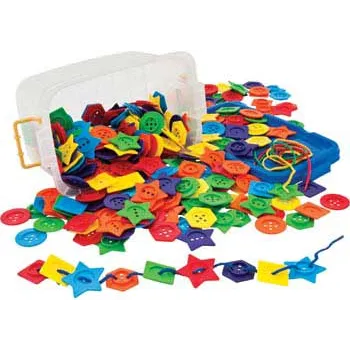 Stackable Lacing Button Shapes 288 Pieces