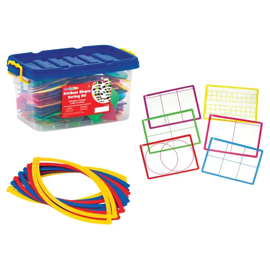 Teachables Attribute Shape Sorting Kit – Class Set
