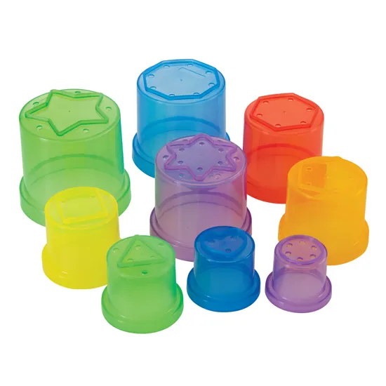 Max & Rosie Translucent Stacking Cups - Set of 9 - MTA Catalogue