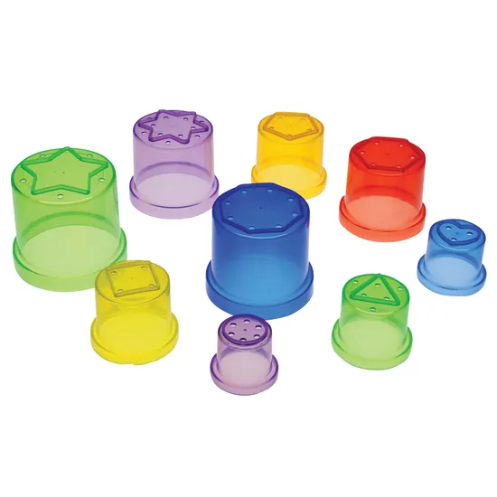 Max & Rosie Translucent Stacking Cups - Set of 9 - MTA Catalogue
