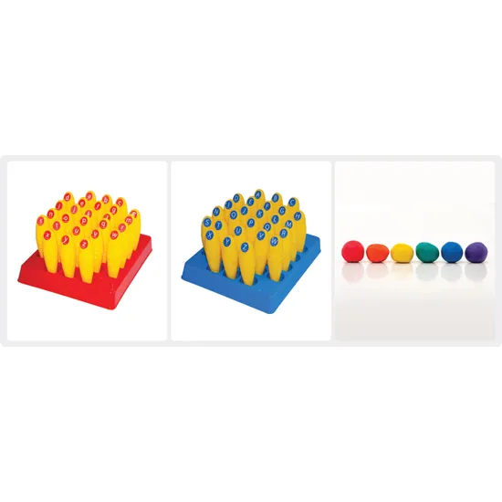 Stamping Sticks Upper & Lower case with Dough