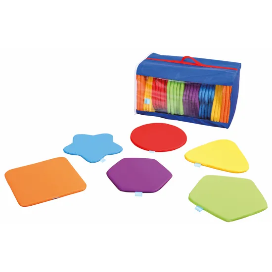 Kit for Kids - Rainbow Floor Seats & Carry Bag - Set of 32