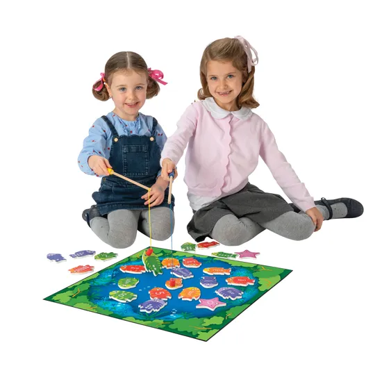 Wooden Magnetic Number Fishing Game – Set of 20