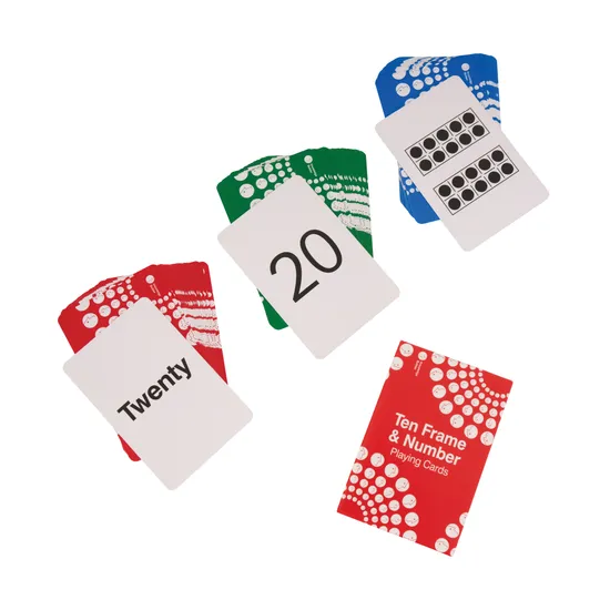 Ten Frame & Number Playing Cards – Double-Sided Deck