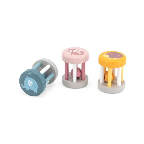 Assorted Cage Rattle PK12