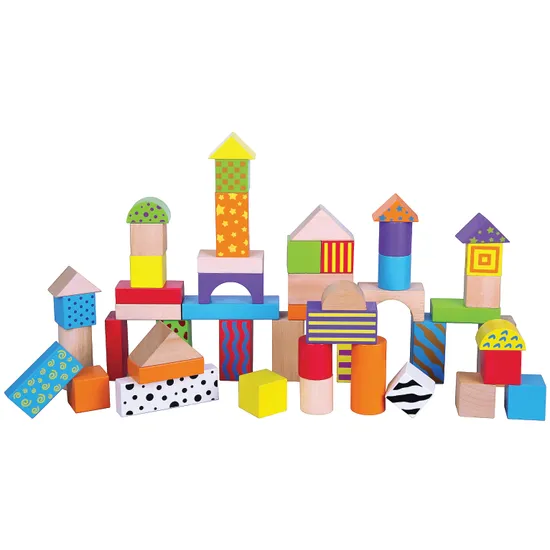 Pattern Wooden Blocks - 50 pieces - MTA Catalogue