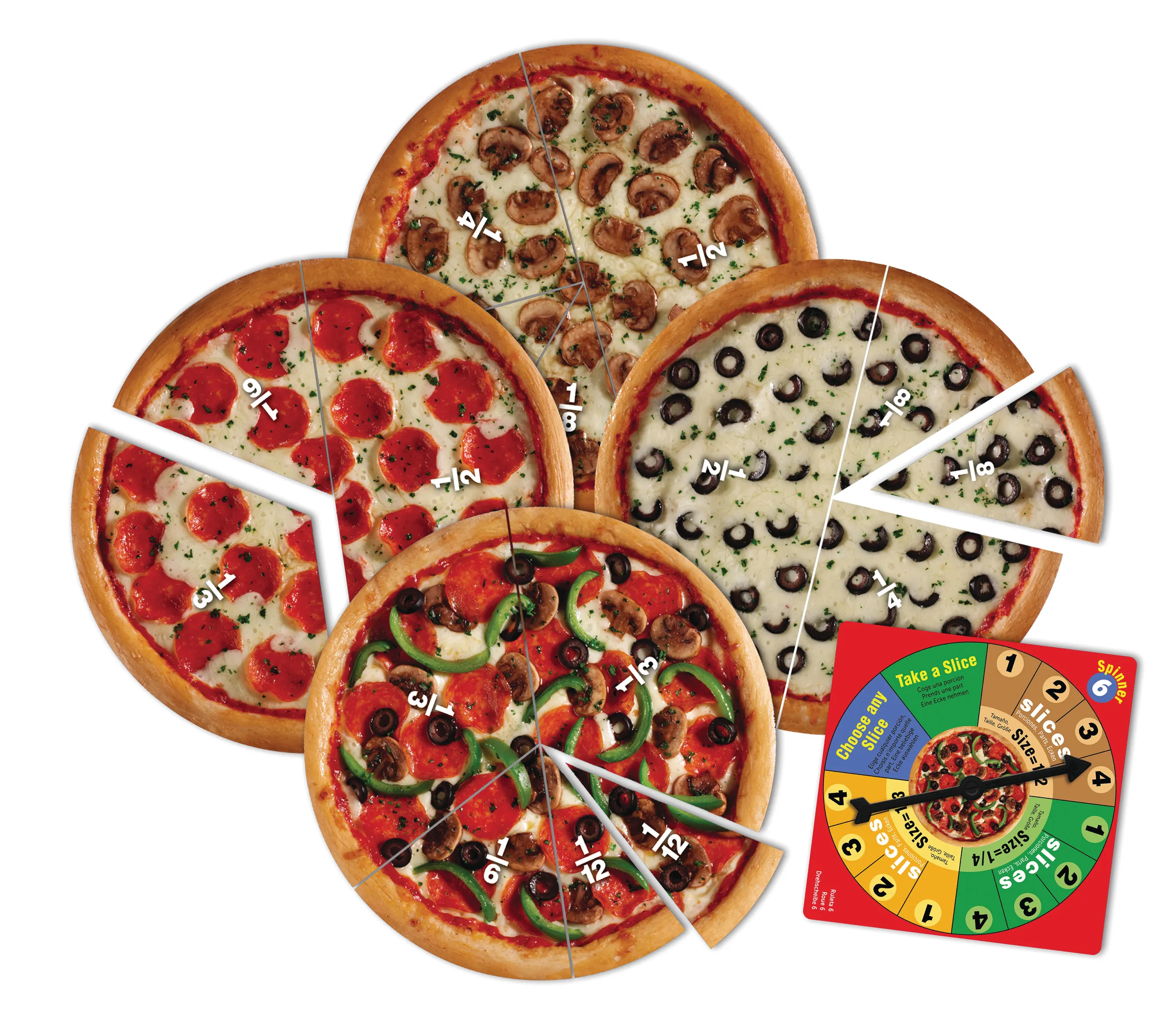 12 Pizza Fractions